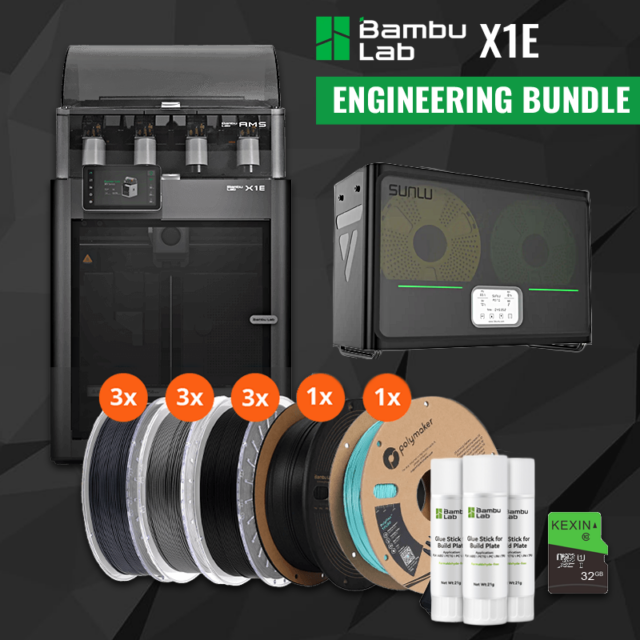 BAMBU LAB X1E ENGINEERING BUNDLE - 3Dee Technologies Hungary